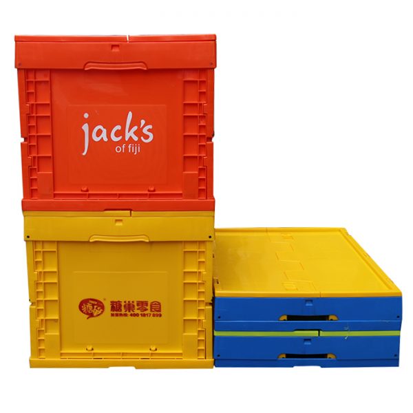 All-purpose utility foldable and stackable crates for indoors and out ...