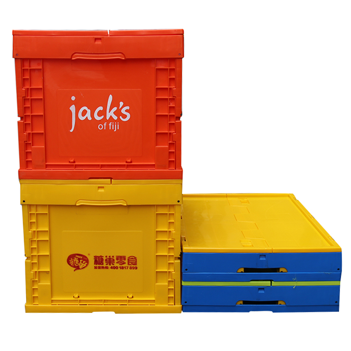 All-purpose utility foldable and stackable crates for indoors and out ...